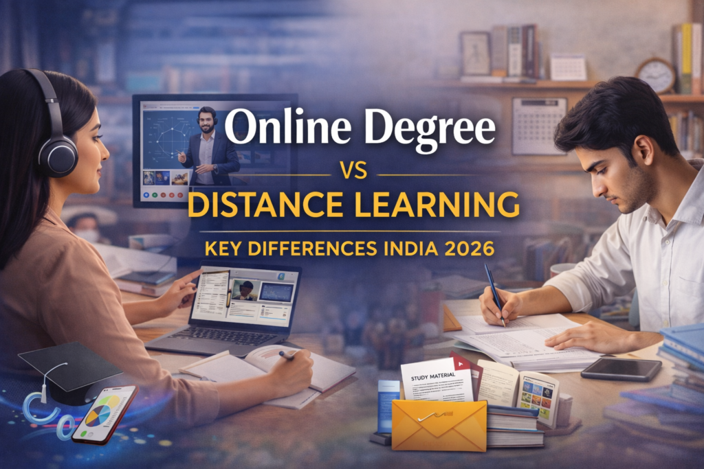 Online Degree Distance Learning: Key Differences India 2026
